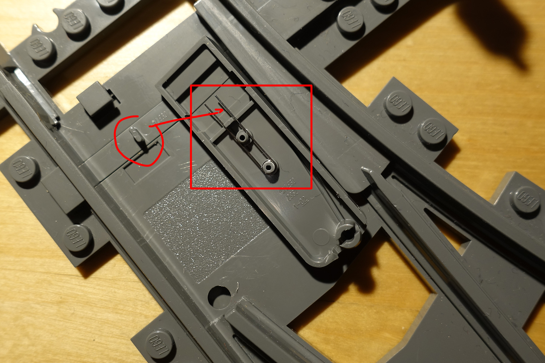 Fixing LEGO Railroad switches / points | Marek's microsite